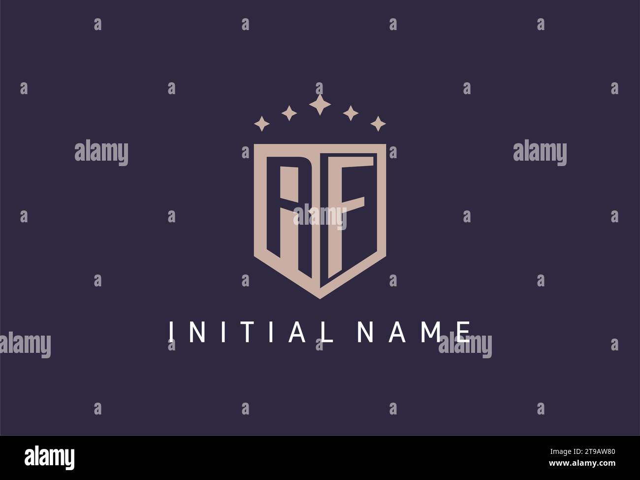 RF initial shield logo icon geometric style design inspiration Stock Vector Image & Art - Alamy