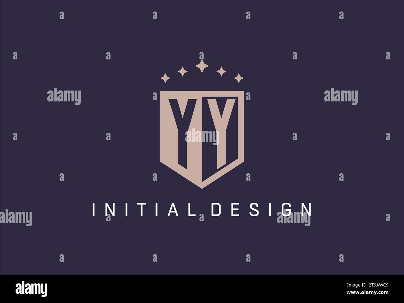 YY initial shield logo icon geometric style design inspiration Stock ...