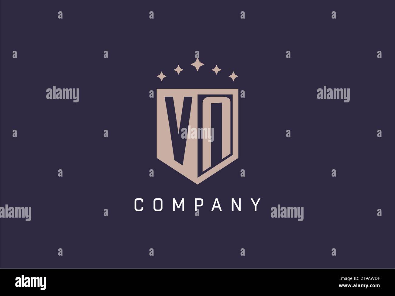 VN initial shield logo icon geometric style design inspiration Stock ...