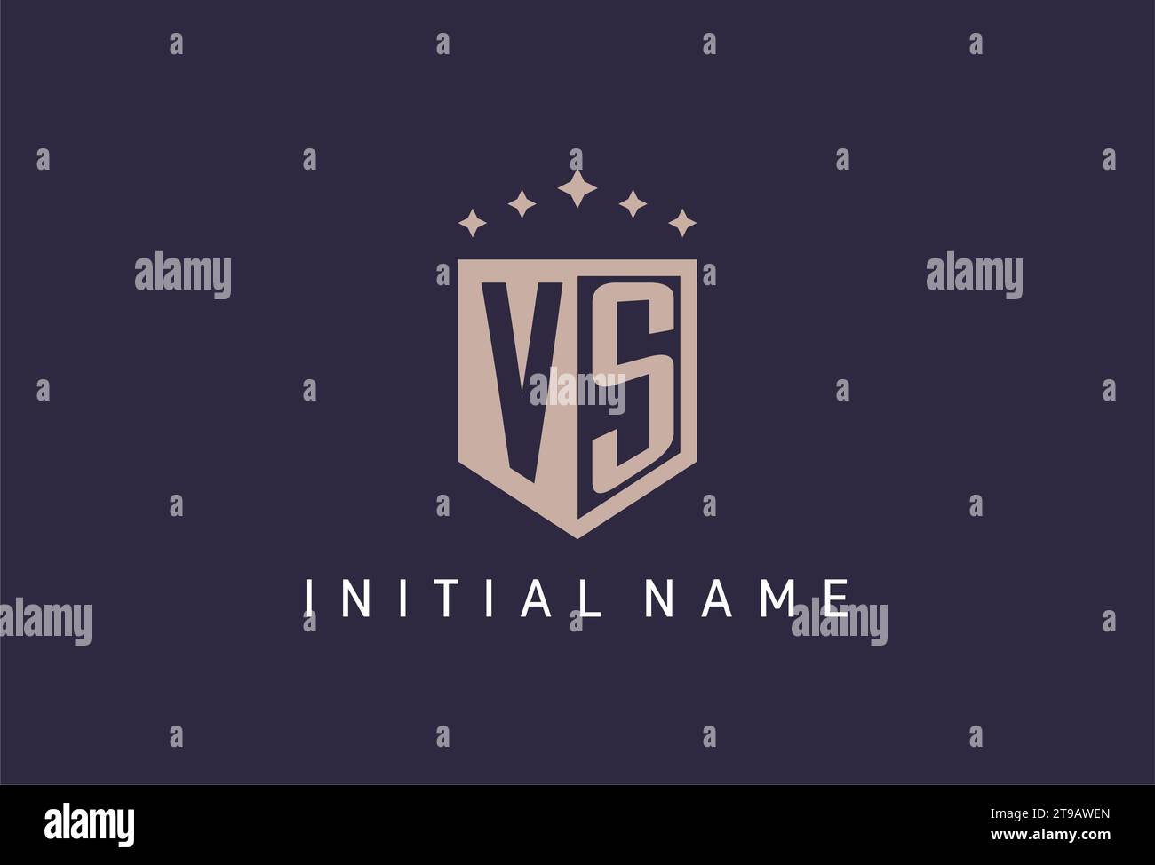 VS initial shield logo icon geometric style design inspiration Stock ...