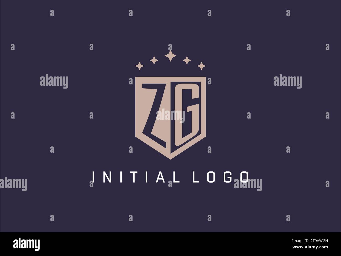 ZG initial shield logo icon geometric style design inspiration Stock Vector Image & Art - Alamy