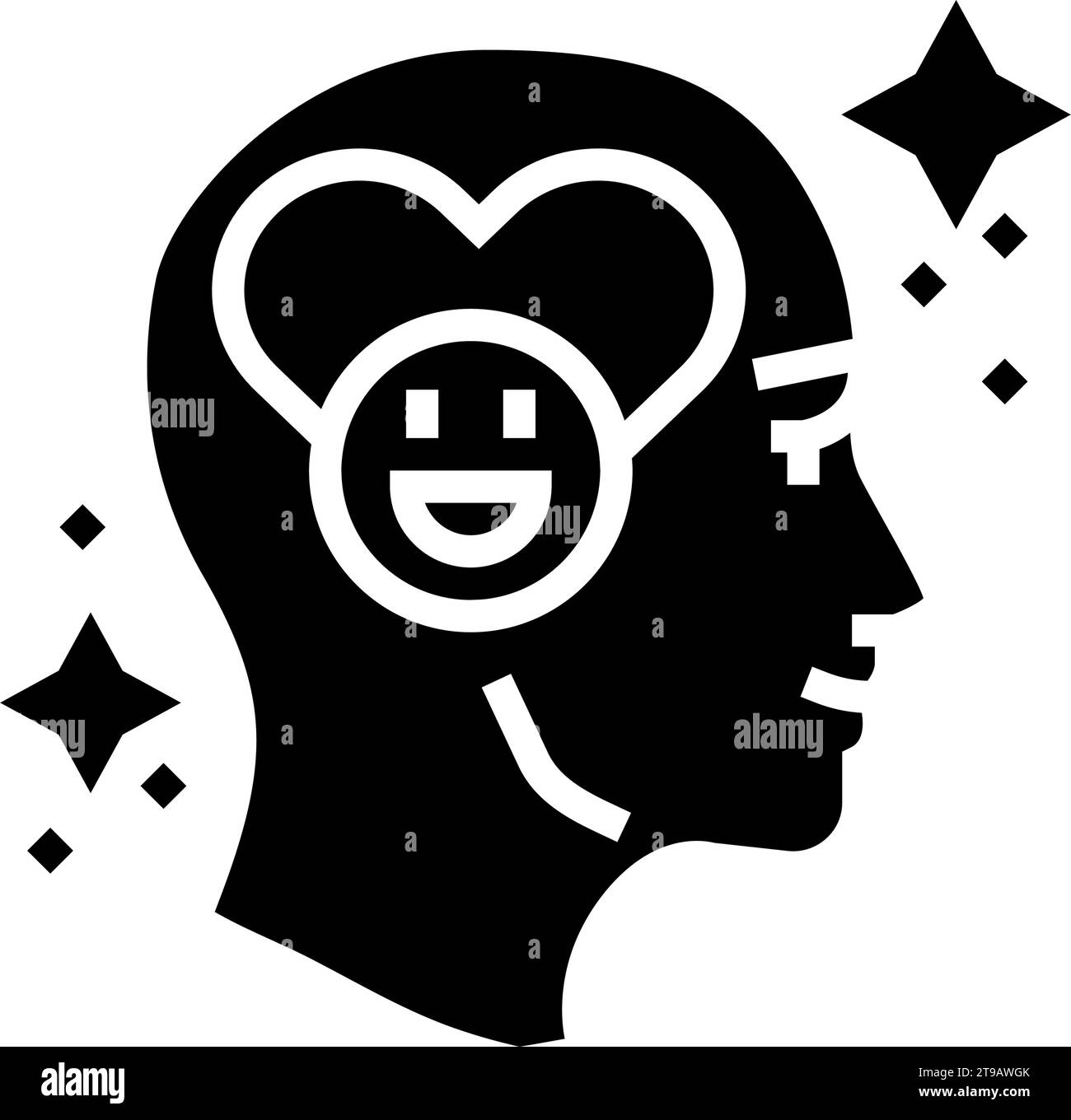 emotional well being mental health glyph icon vector illustration Stock ... emotional well being mental health glyph icon vector illustration Stock ...
