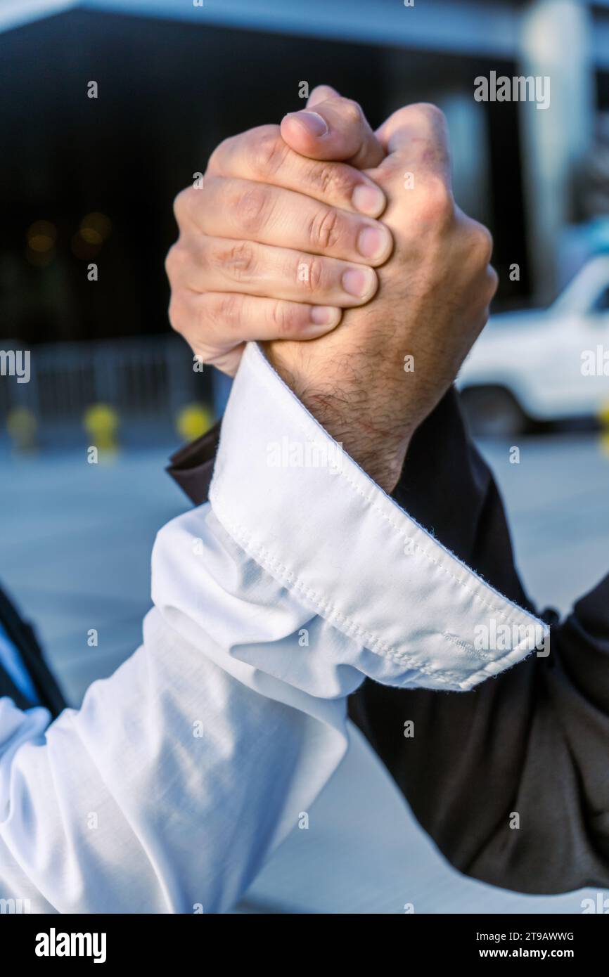 Gesture hand friendship hands handshake hi-res stock photography and ...