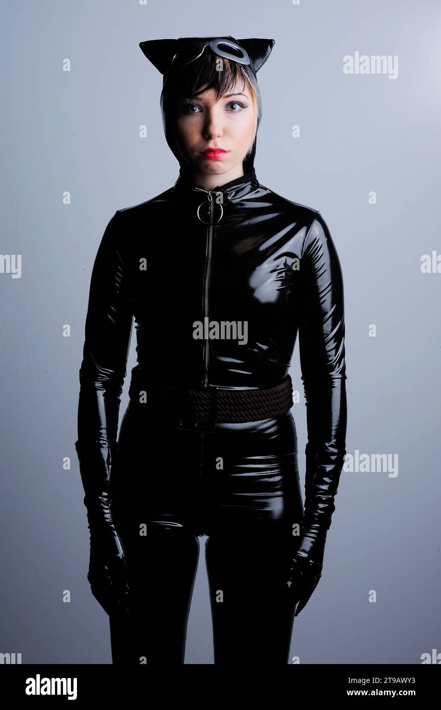 Portrait of person dressed as a comic book character. at a comic book ...