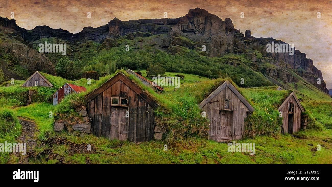 Turf hut hi-res stock photography and images - Alamy