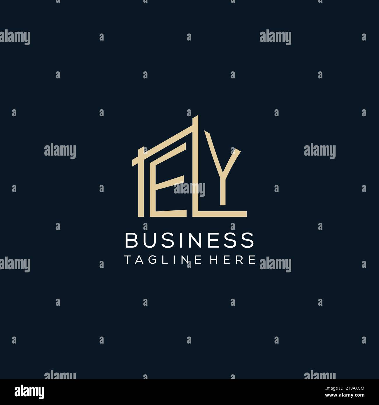 Initial EY logo, clean and modern architectural and construction logo ...