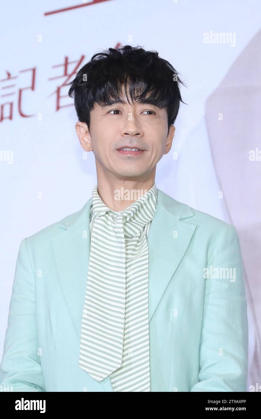 Malaysian Chinese singer and composer Michael Wong attends an activity ...