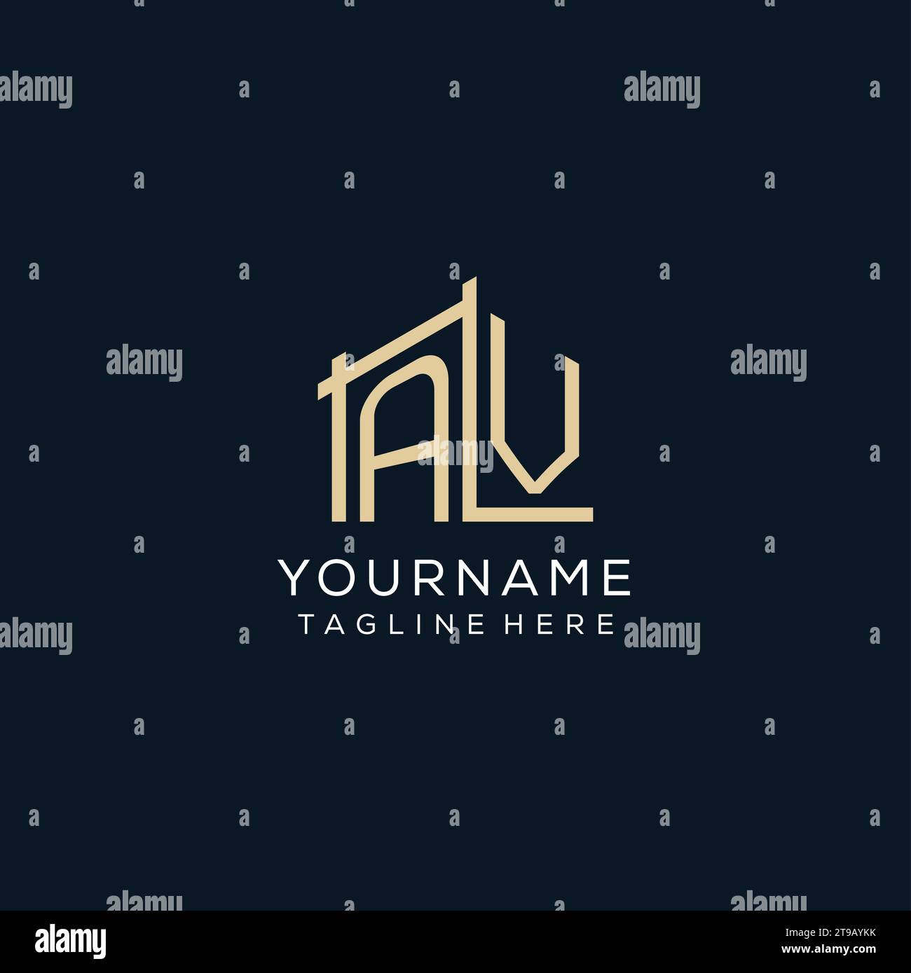 Initial AV logo, clean and modern architectural and construction logo design vector graphic ...