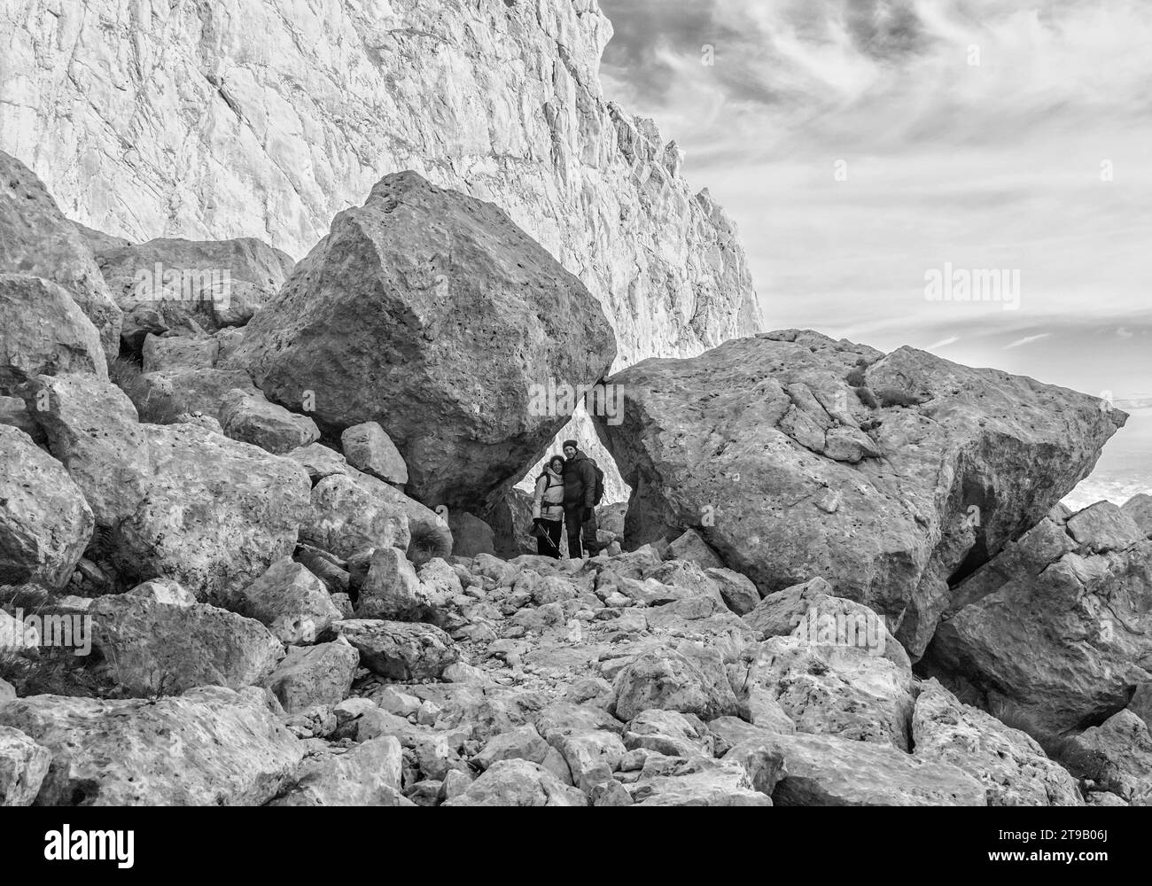 Gran Sasso Italy The Extreme Trekking In Corno Piccolo Above 2600 Meters In Abruzzo Region
