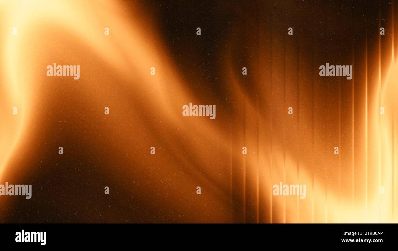 Fire color gradient grainy background. Illuminated crystal spots on ...