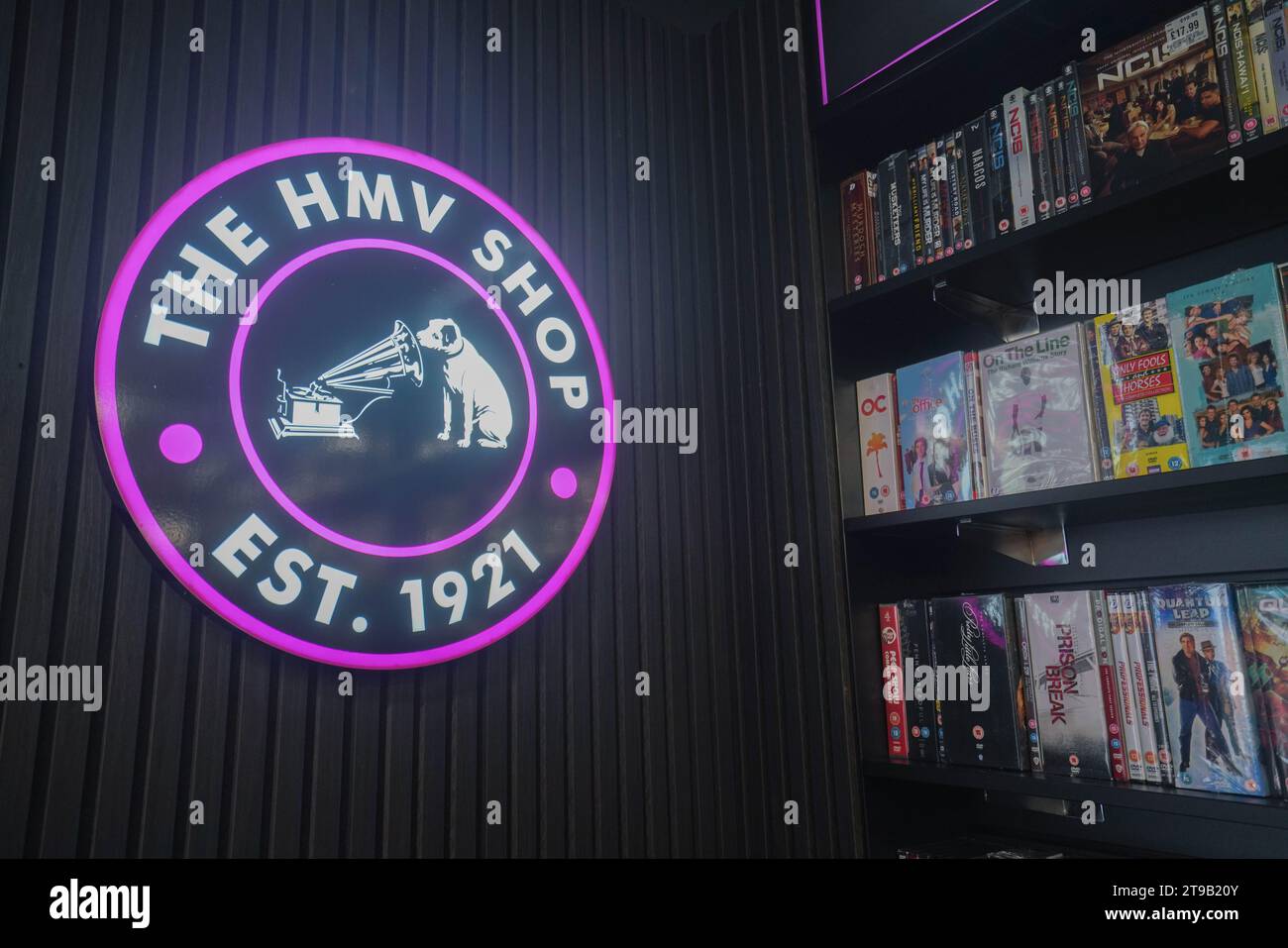 London, UK. 24 November 2023. The opening day of the HMV flagship store ...