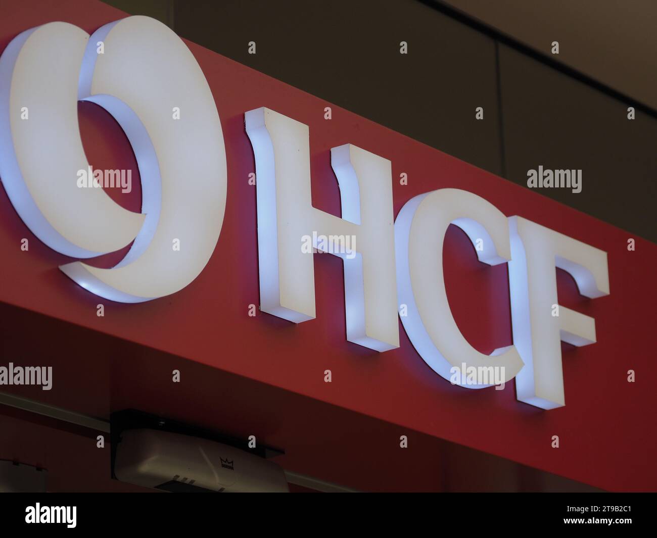 Australia, Canberra, 16 November 2023. St. HCF sign and logo Stock ...