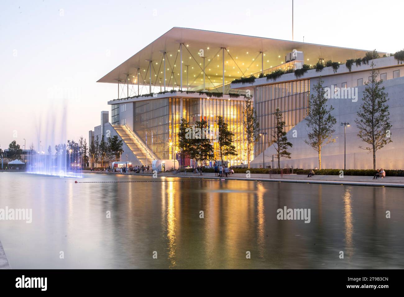 Athens, Greece. Stavros Niarchos Foundation Cultural Center Stock Photo ...