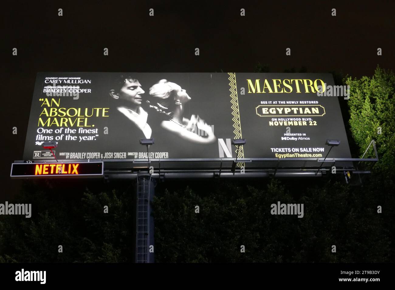 Los Angeles, California, USA 23rd November 2023 Maestro Billboard with ...