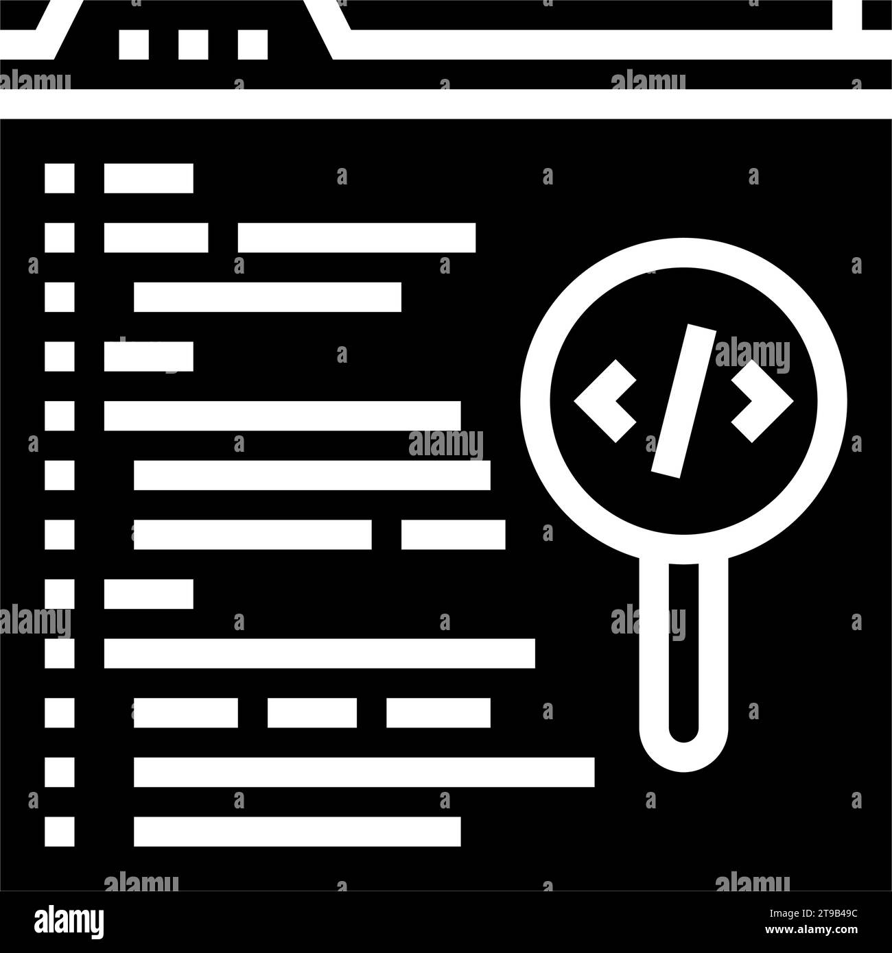 code review software glyph icon vector illustration Stock Vector Image ...