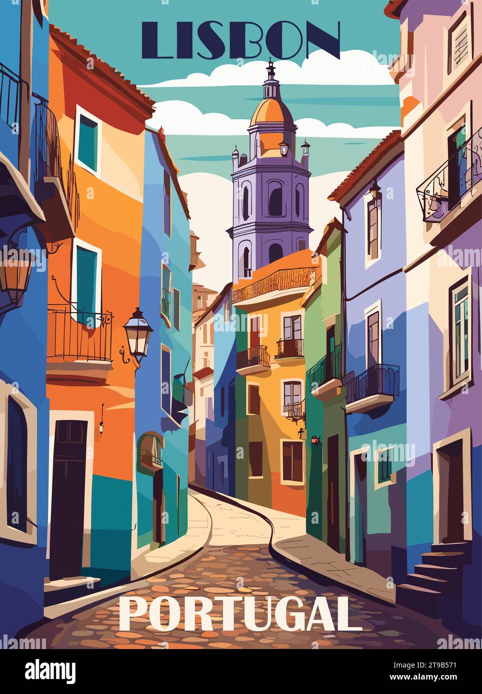 Lisbon street art Stock Vector Images - Alamy