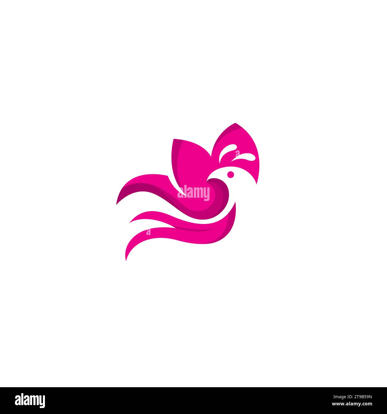 peacock logo abstract design with pink color Stock Vector Image & Art ...