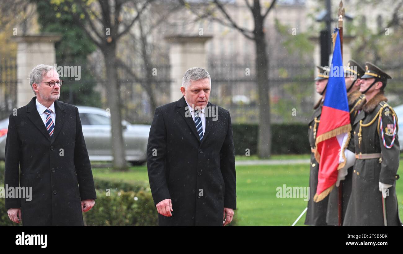Prague, Czech Republic. 24th Nov, 2023. Czech Prime Minister Petr Fiala ...