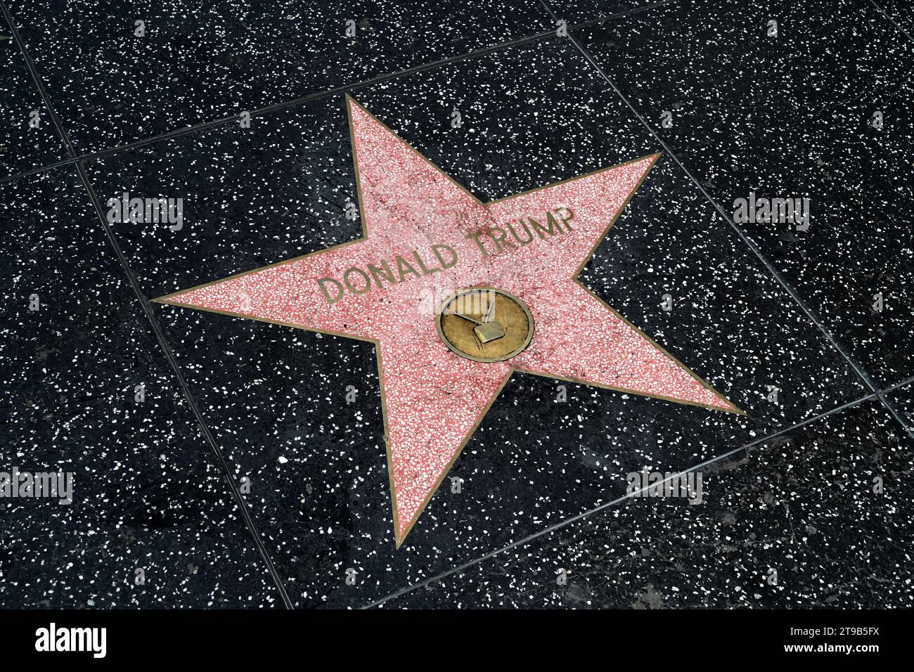 Los Angeles, California, USA - July 29, 2023: The Donald Trump star at ...