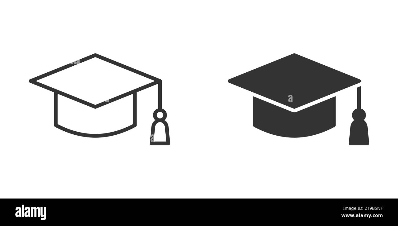 Student hat. Simple design. Vector illustration Stock Vector Image ...