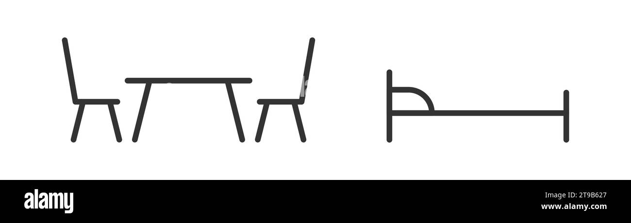 Outside table and chairs Cut Out Stock Images & Pictures - Alamy