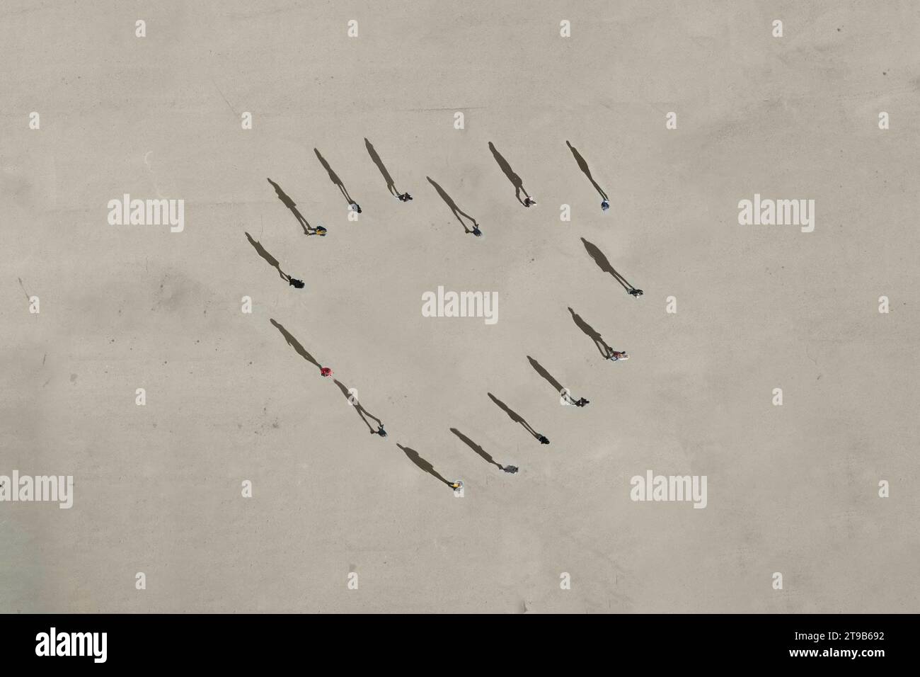 People seen from above forming a heart Stock Photo - Alamy