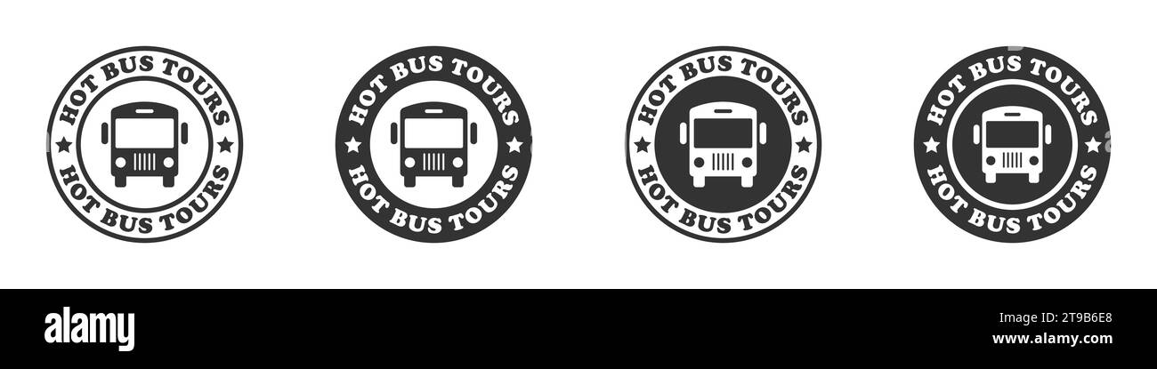 Bus tours icon. Vector illustration Stock Vector Image & Art - Alamy