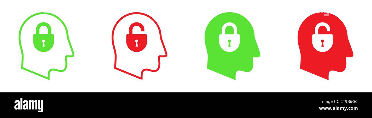 Red unlocked padlock icon Stock Vector Images - Alamy