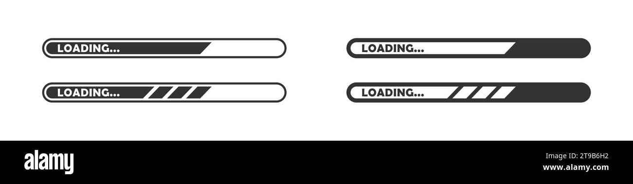 Loading icon set. Vector illustration Stock Vector Image & Art - Alamy