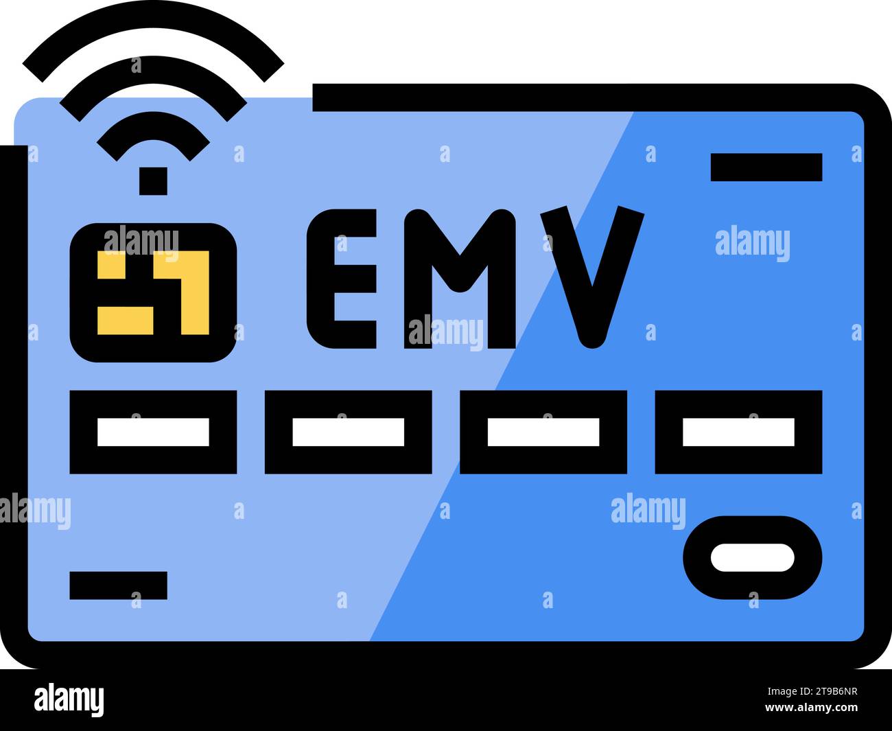 emv card bank payment color icon vector illustration Stock Vector Image ...