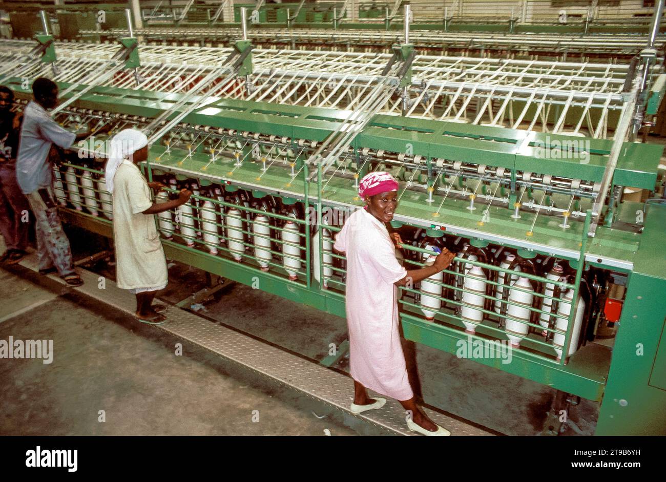Tanzania - Factory workers in one of the many textile companies in ...