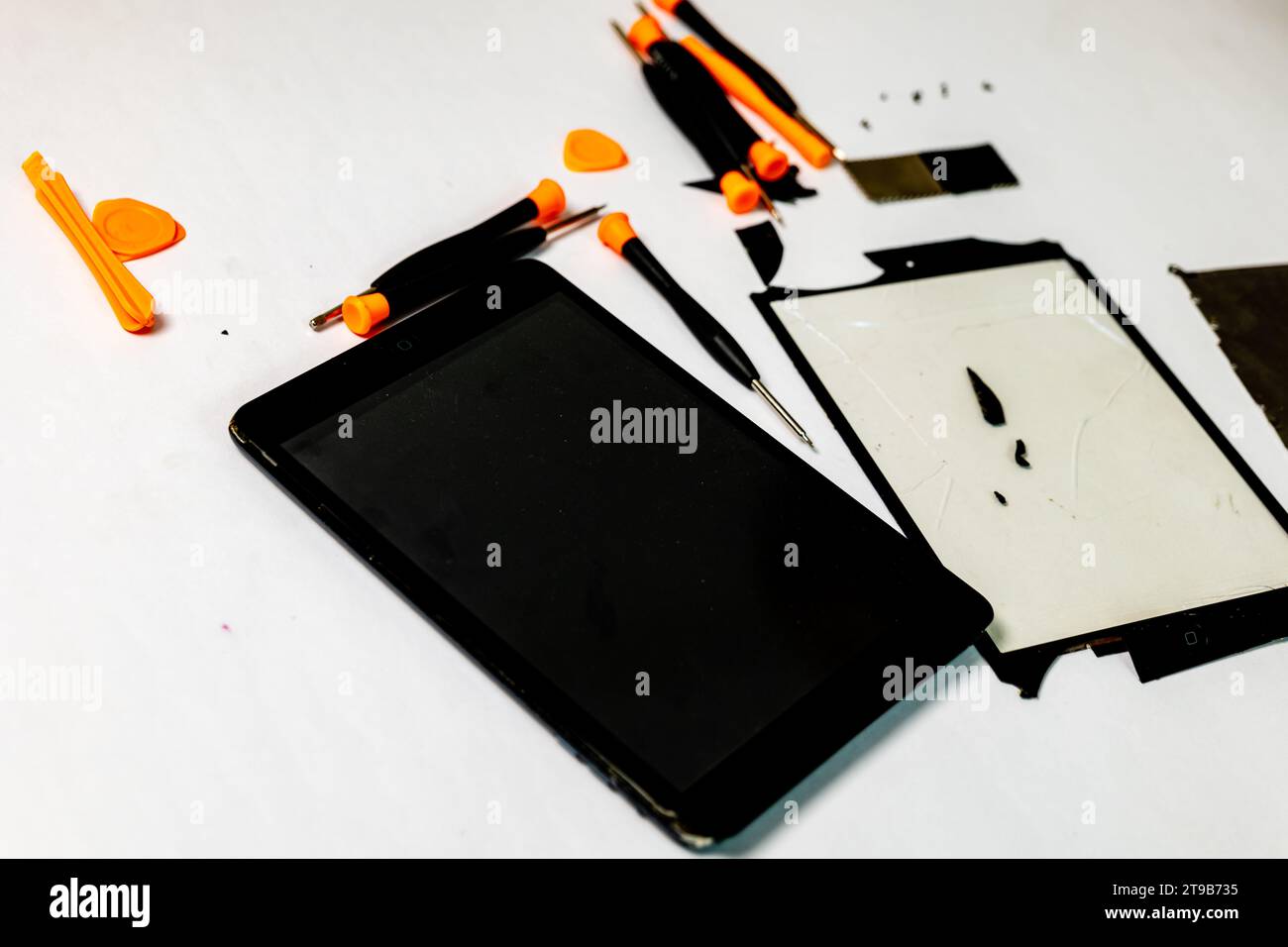 Fix your broken tablet with this comprehensive repair kit Stock Photo ...