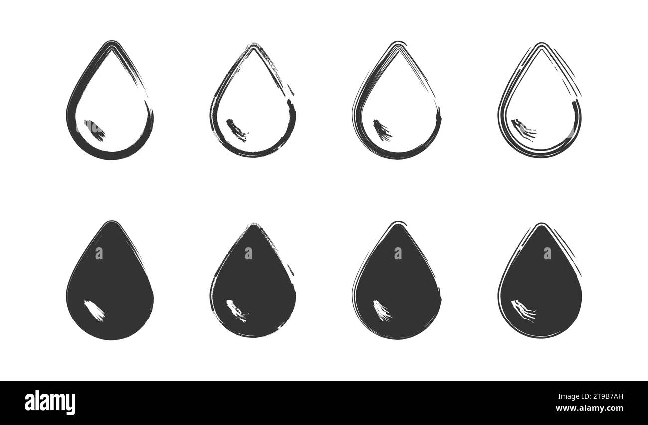 Hand drawn drop icon set. Vector illustration Stock Vector Image & Art ... Hand drawn drop icon set. Vector illustration Stock Vector Image & Art ...