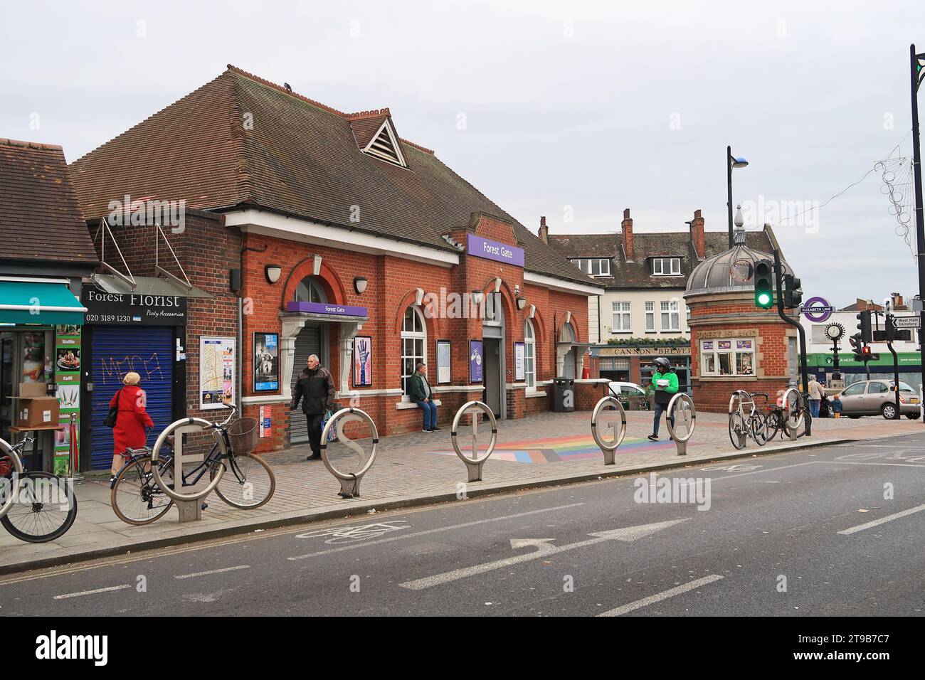 Forest Gate Station in East London. A traditional Victorian station ...