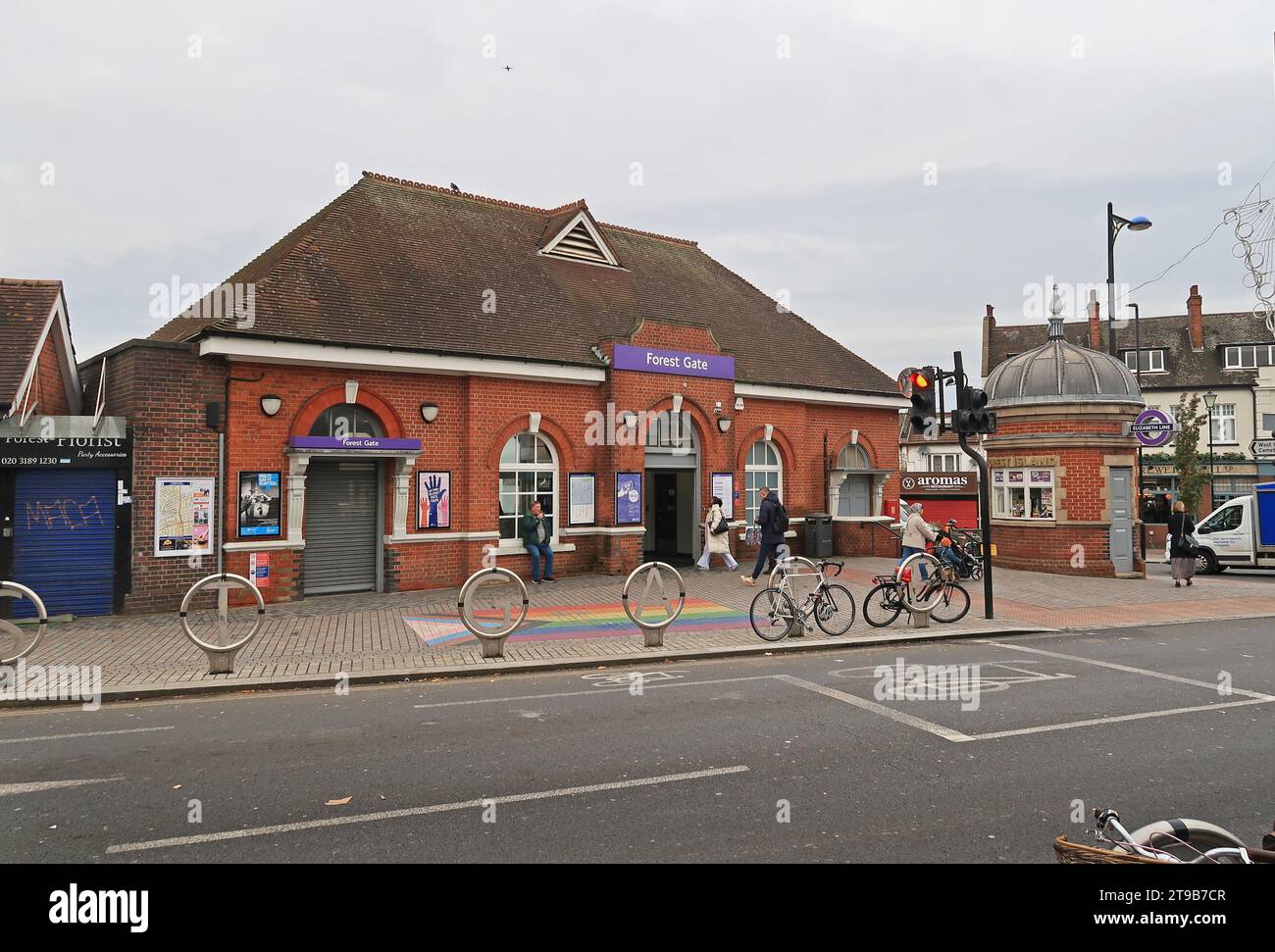 Forest Gate Station in East London. A traditional Victorian station ...