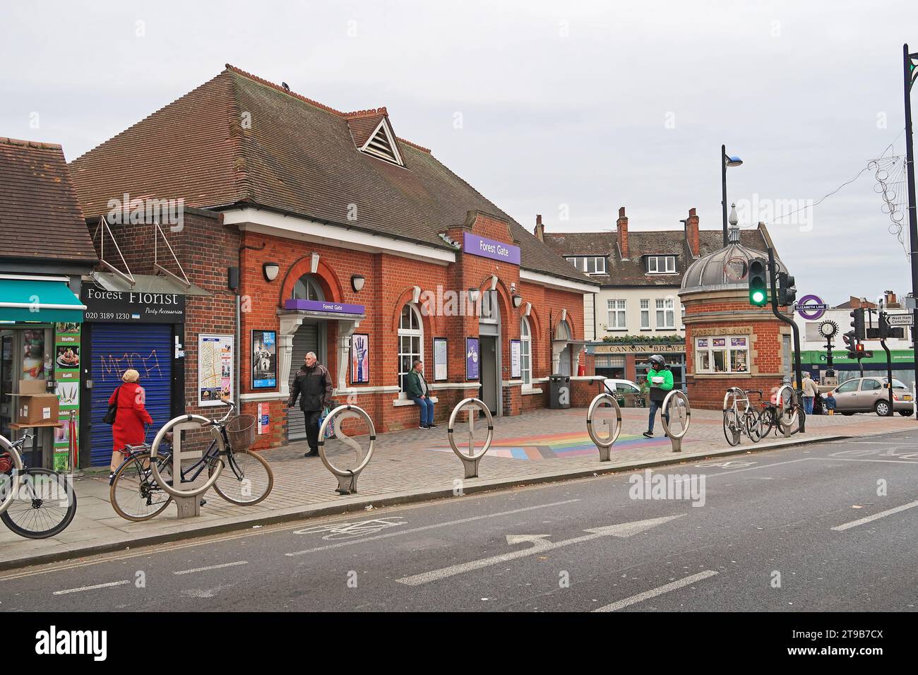 Forest Gate Station in East London. A traditional Victorian station ...