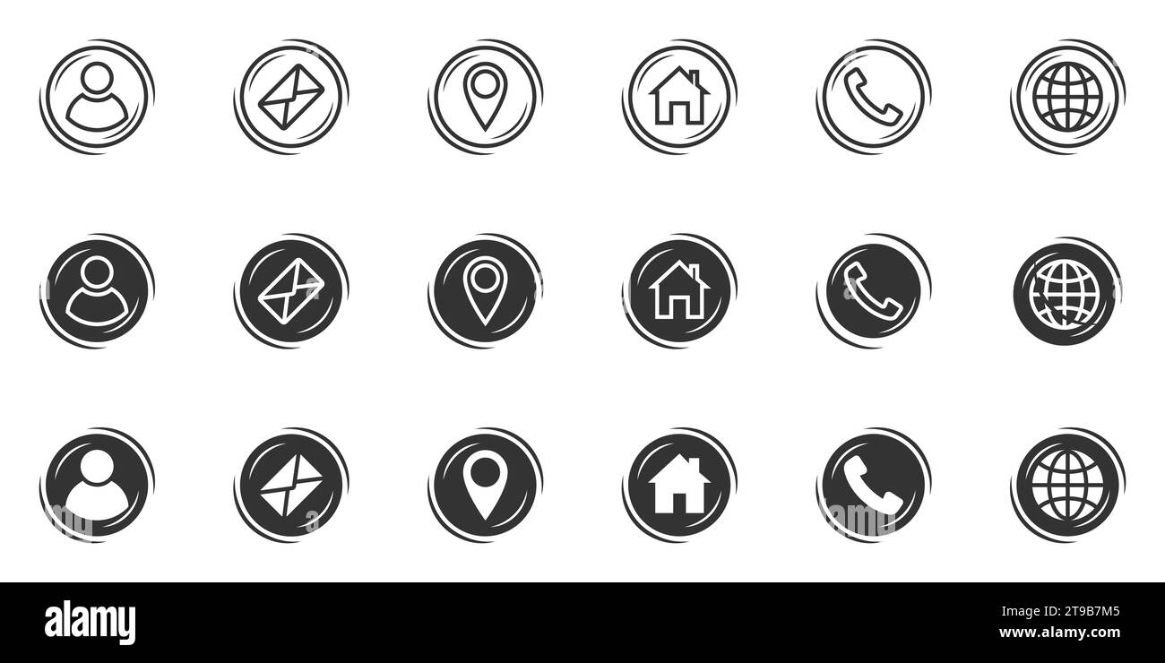 Web icon set. Website icons. Vector illustration Stock Vector Image ...