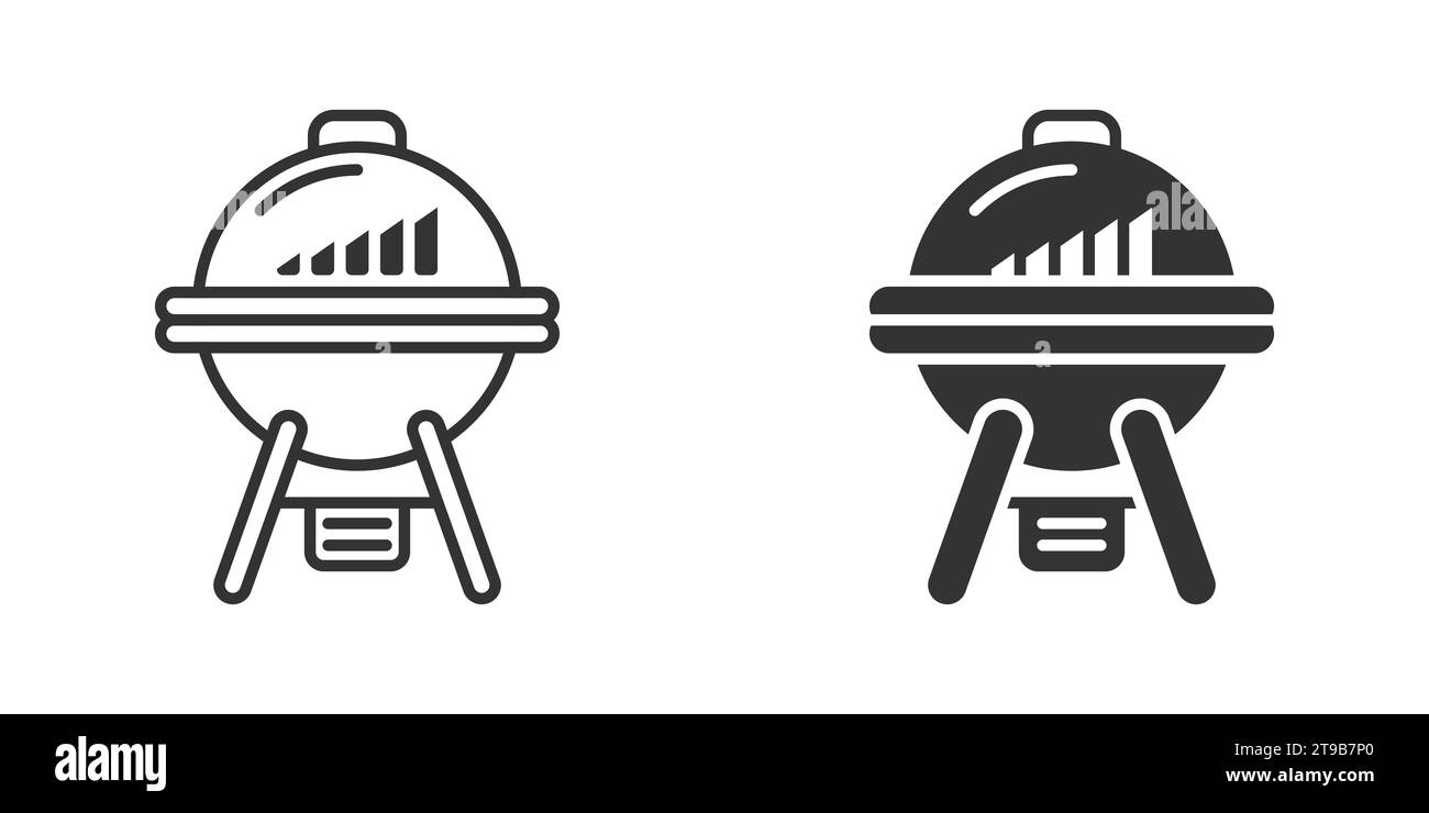 Grill bbq icon. Brazier icon. Vector illustration Stock Vector Image ...