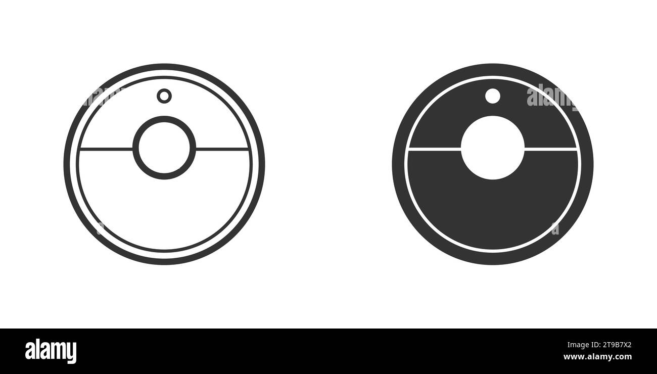 Line robot vacuum cleaner Stock Vector Images - Alamy