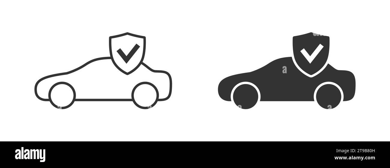 Car insurance icon. Vector illustration Stock Vector Image & Art - Alamy