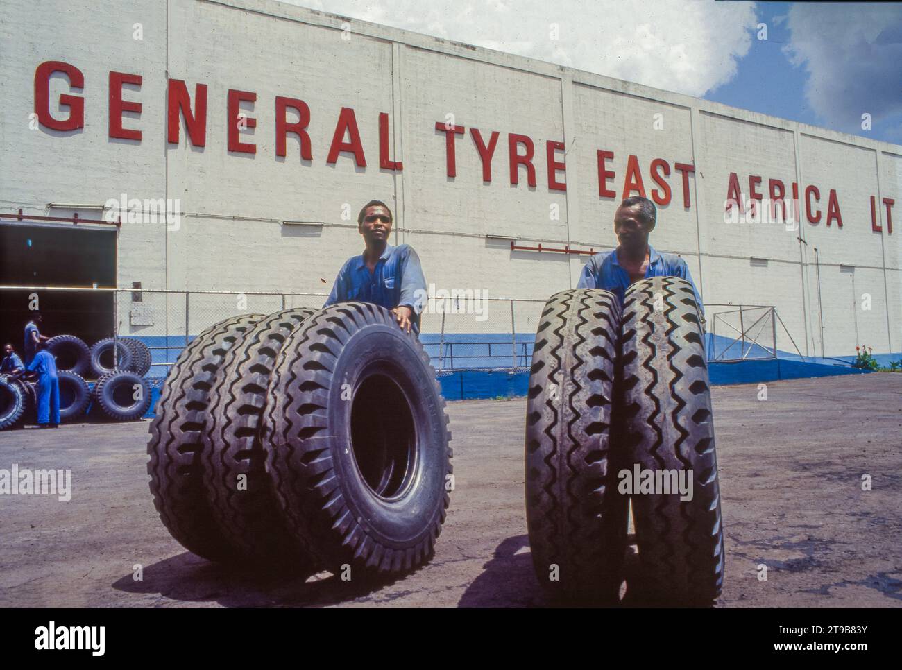 Tanzania, Arusha - General Tire factory where large tractor tires are ...