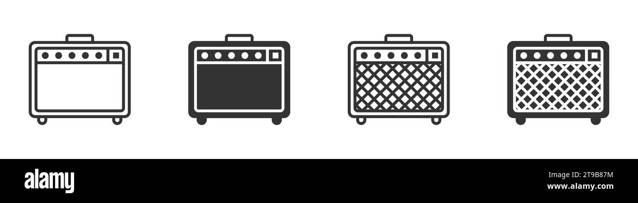 Guitar amp icon. Vector illustration Stock Vector Image & Art - Alamy