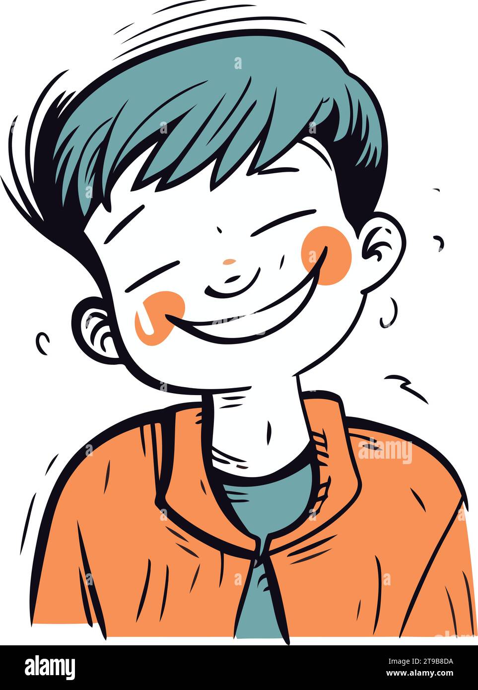 Blue eyes boy Stock Vector Images - Alamy
