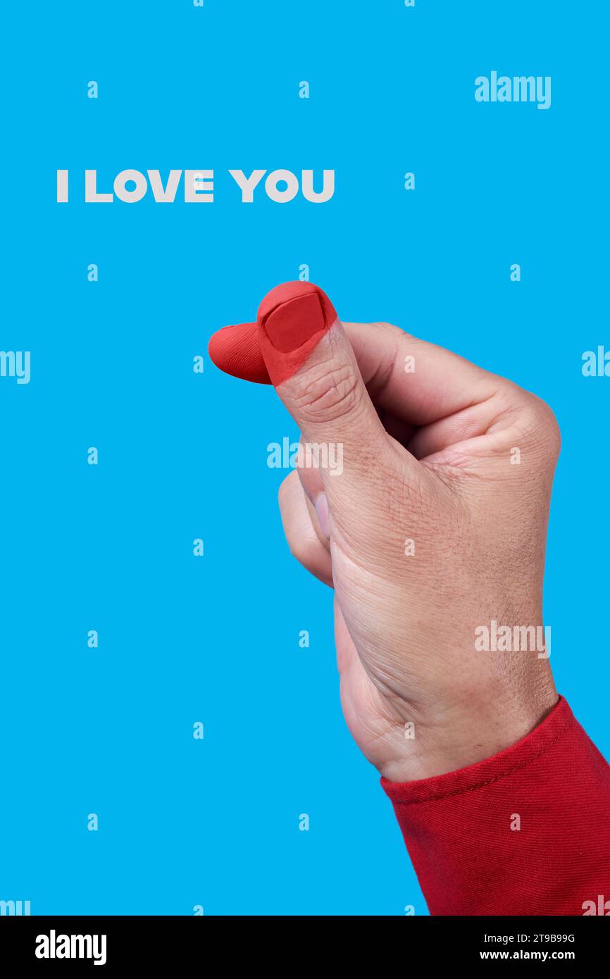 I love you finger symbol hi-res stock photography and images - Alamy