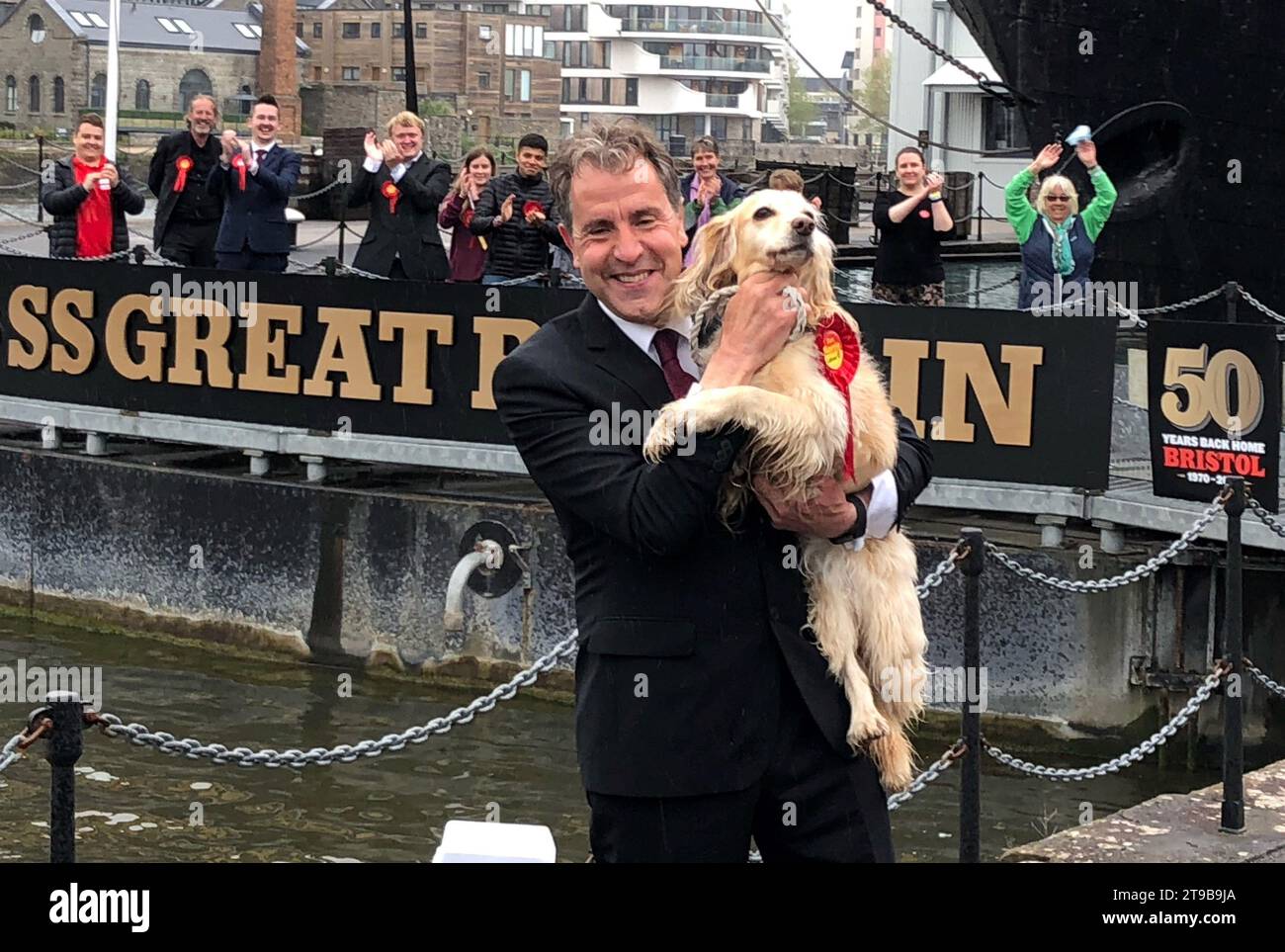 File photo dated 08/05/21 pf metro mayor Dan Norris celebrating with ...