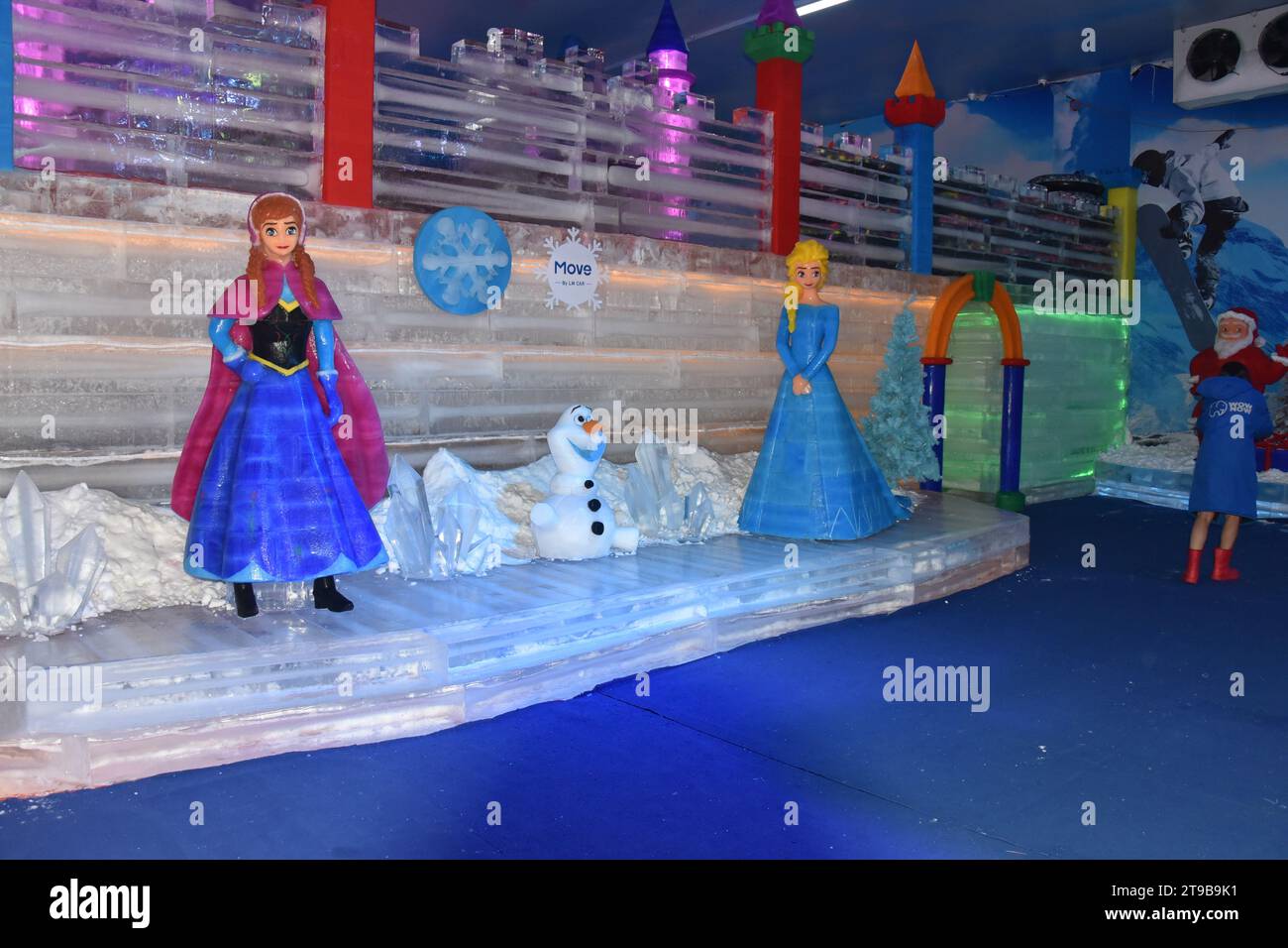 Snow, Ice World, Ice Sculptures playground, Phnom Penh, Cambodia, South ...