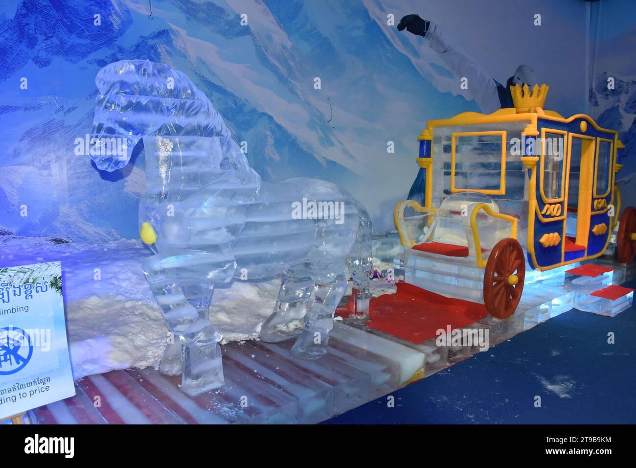 Snow, Ice World, Ice Sculptures playground, Phnom Penh, Cambodia, South ...