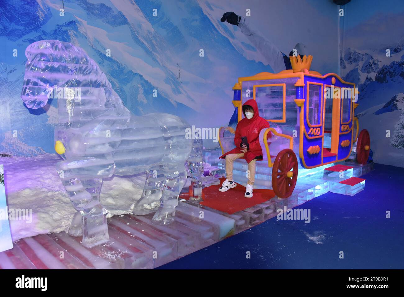 Snow, Ice World, Ice Sculptures playground, Phnom Penh, Cambodia, South ...