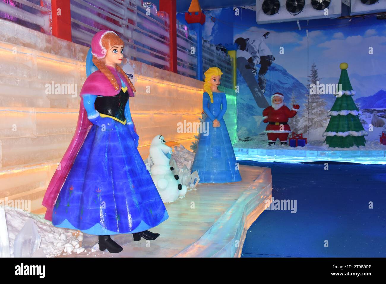 Snow, Ice World, Ice Sculptures playground, Phnom Penh, Cambodia, South ...