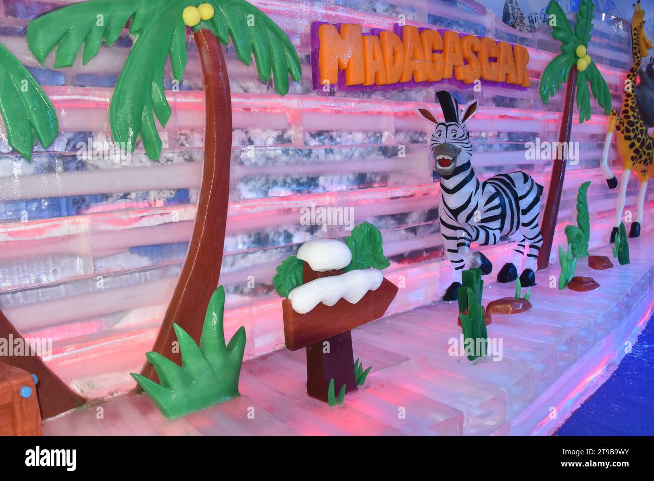 Snow, Ice World, Ice Sculptures playground, Phnom Penh, Cambodia, South ...